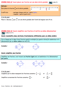 Pack fractions 6è - Maths à la maison