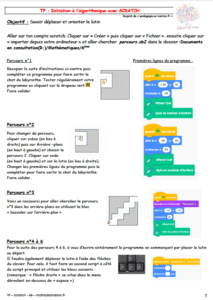 6e Demarrage de la programmation avec SCRATCH - Maths à la maison